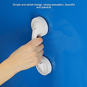 ALDEPO Grab Bars Bathtub Rails 90° Suction Cup Handle, Bathroom Handle, Refrigerator Grab, Shower Grab, Wall-Mounted Kitchen Door Handle Grab Rails