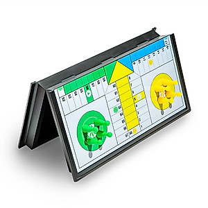 Ludo Magnetic Folding Travel Board Game Set - 9.75 Inches