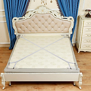 ACEDÉCOR Sheet Straps, Fitted Sheet Clips Under Mattress Keeping Sheets in Place, Bed Sheet Holder Straps for Twin, Full, Queen, King(White)