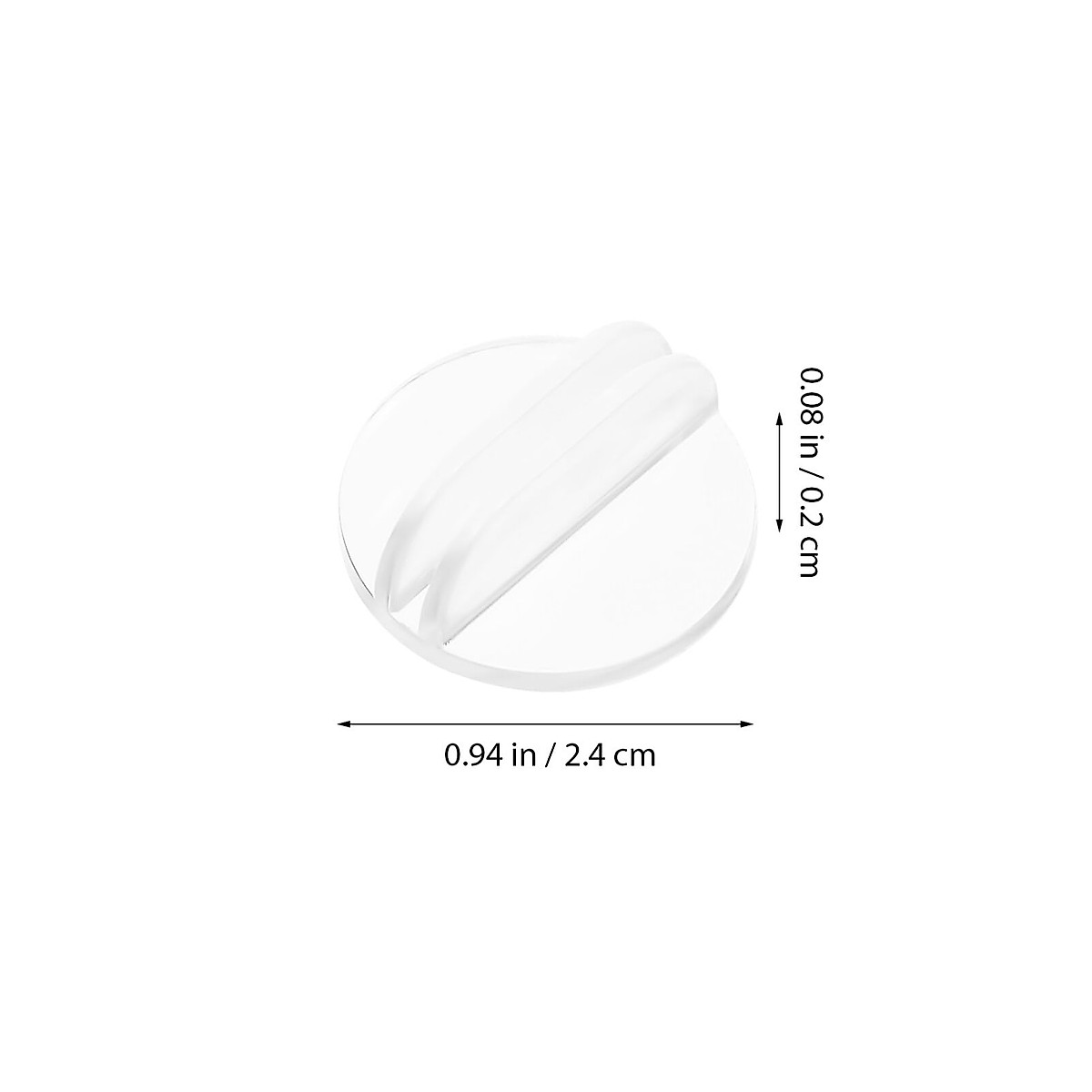 IMIKEYA 50Pcs Card Stands: Translucent Place Card Holder Plastic Card Holders Miniature Paper Stand Paper Board Clips Card Holder Game Card Stand Clear Card Holder for Wedding Party