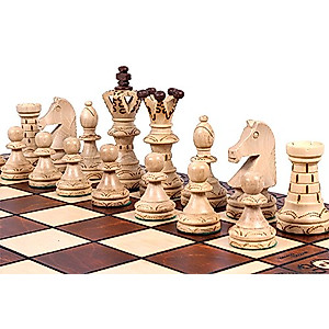 The Jarilo, Unique Wooden Chess Set, Pieces, Chess Board and Chess Piece Storage