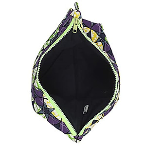 ANATHA 100% COTTON PRINTED CLUTCH/POUCH AND AFRICAN PRINT EYE MASK WITH LINING AND ZIPPER FASTENER - AFRICAN HAND PRINT FABRIC USED, Multicolour