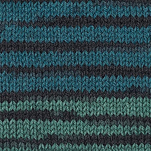 Zymise Patons Kroy Socks Yarn, 2-Pack, Turquoise Stripes Plus Pattern