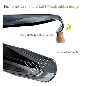 Bike Fender, Portable Bicycle Mudguard,Portable Adjustable Mountain Bike Front and Rear Mud Guard Fenders set, Bike Mudguard Set Fender E-Bike 26 27.5 29 Mountain Bicycle TPE Widen Lengthen Front Rear