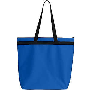 Fight Like a Girl How Strong We Are Darcey Tote Bag for Arthritis, Colon Cancer, Rectal Cancer Awareness - Blue Ribbon
