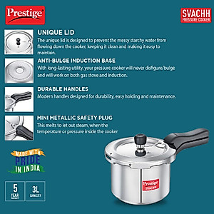 Prestige Svachh 3 LT Aluminium Pressure Cooker