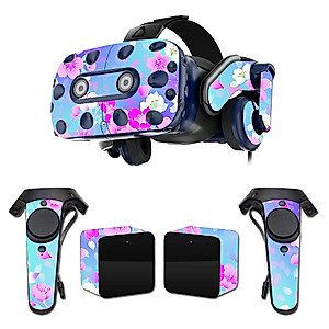 MightySkins Skin Compatible with HTC Vive Pro VR Headset - in Bloom | Protective, Durable, and Unique Vinyl Decal wrap Cover | Easy to Apply, Remove, and Change Styles | Made in The USA