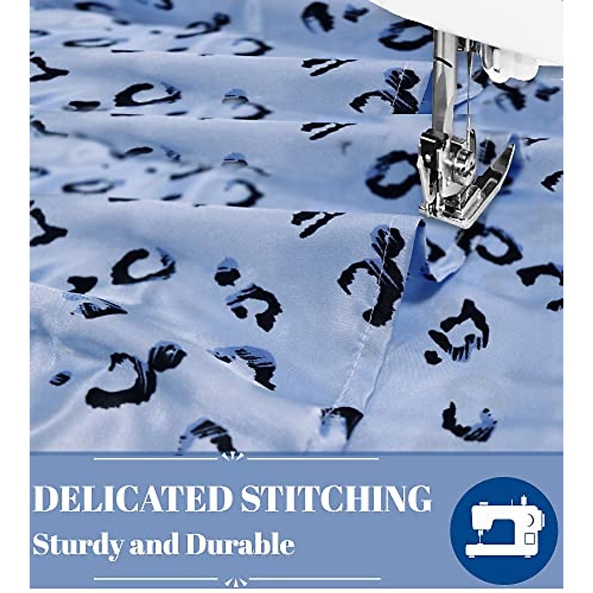 Satin Silk Pillowcase for Hair & Skin, Cooling Pillow case Wrinkle Free, Leopard Silky Satin Pillow Case Cover Queen Size Set of 2, Vegan Silk Satin Pillowcase with Envelope Closure 20x30 inches