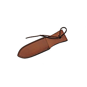 SZCO SUPPLIES 10" Brown Genuine Leather Dagger/Knife Sheath