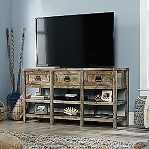 Sauder Granite Trace Credenza, for TVs up to 60", Rustic Cedar Finish