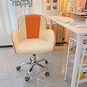 LUKEO Rotating Adjustable Office Chair Girls Bedroom Computer Chair Study Room Student Dormitory Back