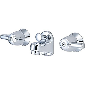Central Brass 1177-DA Two Handle Shelf Back Bathroom Faucet in Chrome