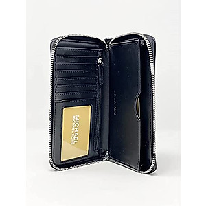 Michael Kors Jet Set Travel Large Phone Case Wristlet Wallet MK Black Multi