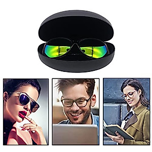 CHZZMS 4 PACK Extra Large Hard Shell Eyeglasses Case, Protective Case For Eyeglasses and Sunglasses (4 PACK-A)