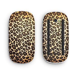 Design Skinz Vibrant Leopard Print V23 Vinyl Decal Compatible with The Apple Magic Mouse 2 (Wireless, Rechargable) with Multi-Touch Surface