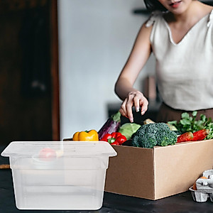 Kichvoe 1 Set plastic freezer organizer vegetable tray with lid food storage containers food prep storage containers freezer containers plastic storage containers bread with cover bacon