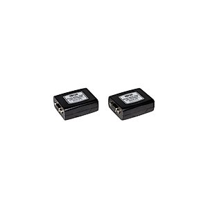Tripp Lite Serial over Cat5 / Cat6 RS232 Extender, Transmitter and Receiver (B165-101),Black