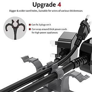 Cord Organizer for Kitchen Appliances, 10 Pack Upgraded Adhesive Winder Wrappers Cable Organizer for Stand Mixer, Blender, Coffee Maker, Pressure Cooker, Juicer, Micerowave Ovens