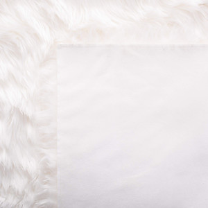 SAFAVIEH Faux Sheep Skin Collection 5' x 8' Ivory FSS235A Silken Glam 2.35-inch Thick Area Rug