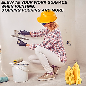 40pcs Pyramid Stands, Painters Pyramids, Painter's Painting Stands Pyramids, Mini Cone Paint Stands for Cabinet Paint, Canvas Stands, Door Risers Support, Painter Elevated, Paint Pouring Suppliers