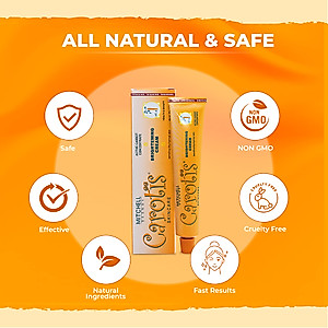 CAROTÏS, Skin Brightening Cream | 1.7 Fl oz / 50 g | Helps to Remove Pigments on: Face, Knees, Body, Armpit, and Private Areas | Brightening Gel with Carrot Oil, Alpha Arbutin, Shea Butter