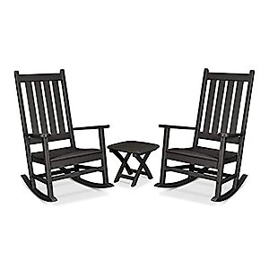 Trex Outdoor Furniture™ Cape Cod Rocking Chair Set, Charcoal Black