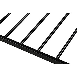 Olela Twin Over Twin Metal Bunk Beds,Heavy Duty Steel Bed Frame with Safety Rail and 2 Ladders for Boys Girls Adults Dormitory Bedroom,No Box Spring Needed,Black