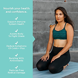 JSHealth Vitamins Immune + Immunity Booster Supplement with Zinc Vitamin C Echinacea and Olive Leaf Antioxidants (60 Tablets)