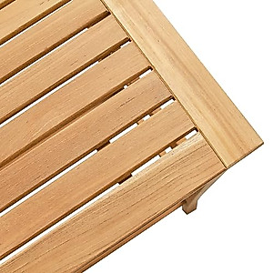 Cambridge Casual Indonesian Chester Patio Console Table, Natural Teak