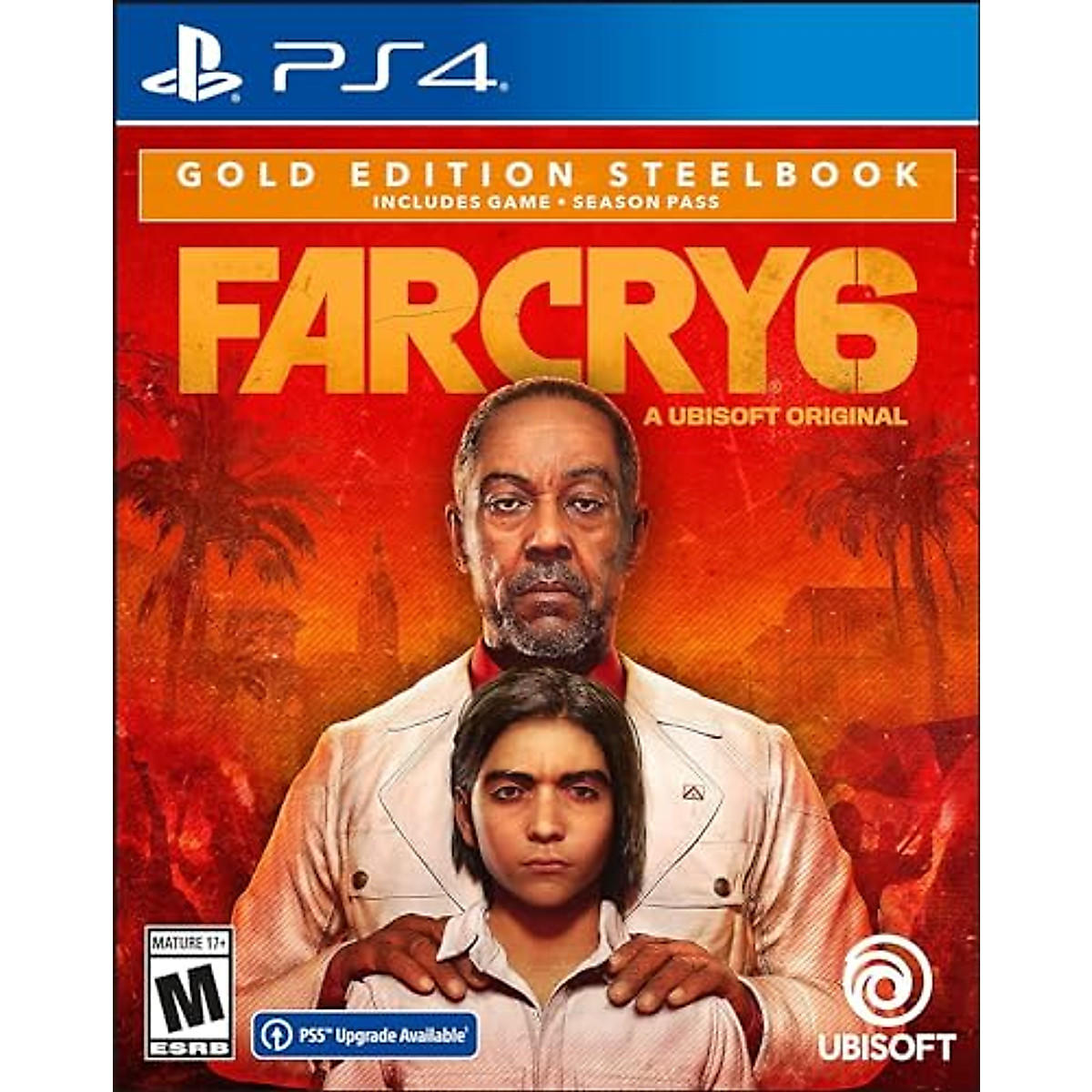 Far Cry 6 PlayStation 4 Gold Steelbook Edition with free upgrade to the digital PS5 version