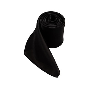 100% Pure Mulberry Silk Scarf for Women 21"Square Satin Head Hair Neck Scarves Luxury Small Lightweight Black Neckerchief