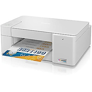 Brother MFC-J1205W INKvestment-Tank Wireless Multi-Function Color Inkjet Printer with Up to 1-Year in Box,white