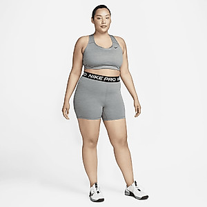 Nike Pro 365 Women's 5" Shorts (Plus Size), Smoke Grey/Heather/Black/Black, 3X