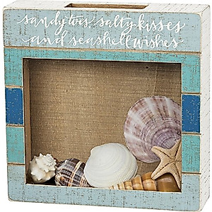 Primitives by Kathy Home Décor Shell Holder, 10" Square x 2.25", Multicolor