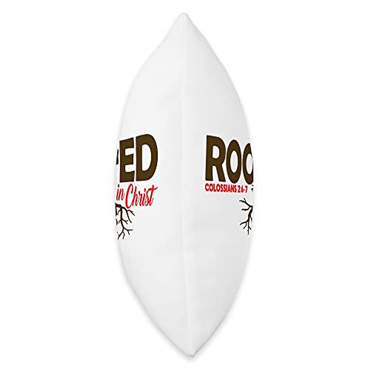 Inspirational Christian Scripture Tees Colossians 2:6-7-Rooted in Christ Throw Pillow, 18x18, Multicolor