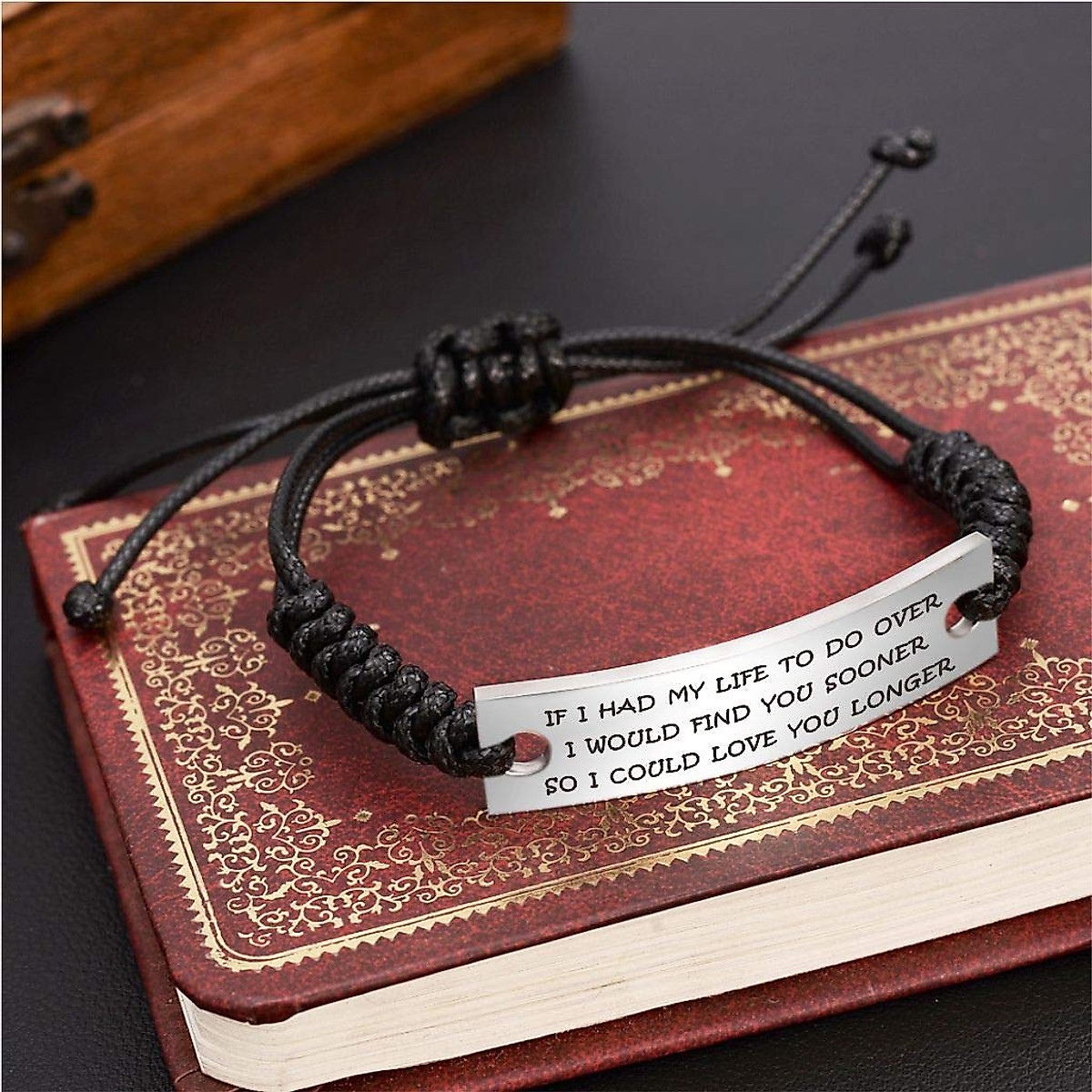 ABNTY If I Had My Life To Do Over I Would Find You Sooner, Bracelet for Soulmate Lover Gifts