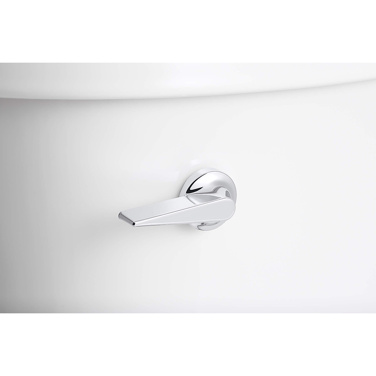 KOHLER Kingston™ Comfort Height® two-piece Elongated 1.28 gpf Toilet with Left-hand Trip Lever and Antimicrobial Finish