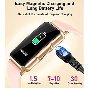 Smart Watch Fitness Tracker with Heart Rate Blood Oxygen Blood Pressure Sleep Monitor 100 Sports Modes Step Calorie Counter Activity Health Trackers IP68 Waterproof for Android Phones iPhone Women Men