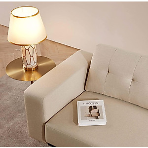 SOMEET 79''W Beige Sofas, Ivory