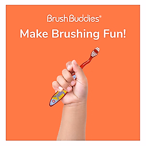 Brush Buddies Blippi Kids Toothbrushes, Manual Toothbrushes for Kids, Toothbrush for Toddlers 2-4 Years, Blippi Childrens Toothbrush, Soft Toothbrushes, 3 Count