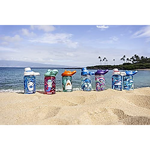 CamelBak eddy+ 14 oz Kids Water Bottle with Tritan Renew – Straw Top, Leak-Proof When Closed, Sharks and Rays