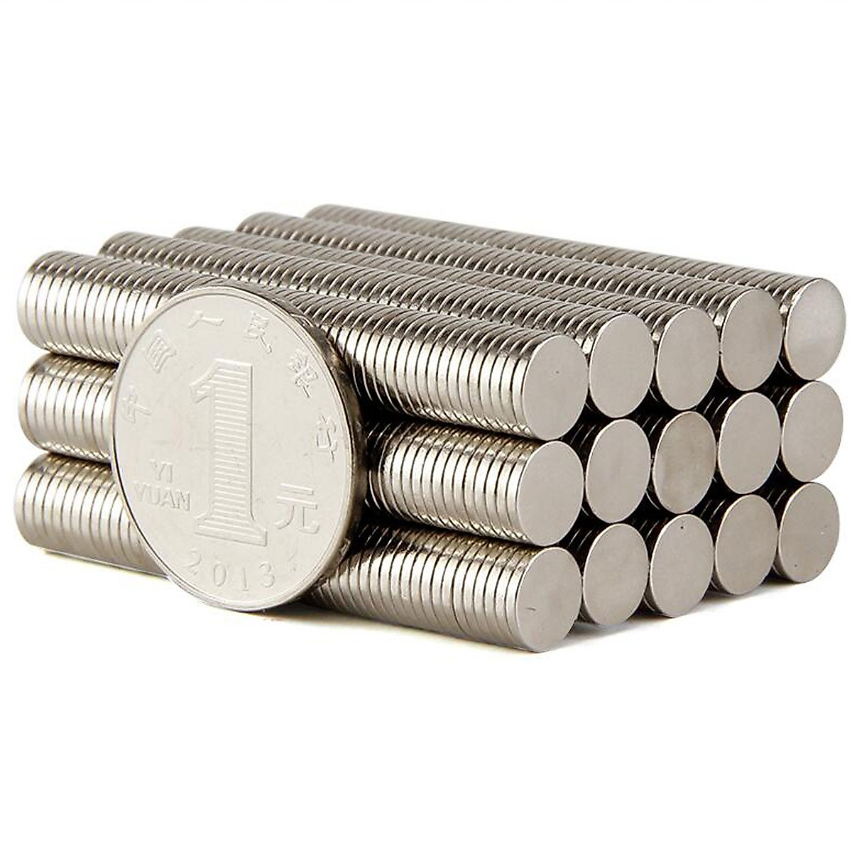 wotoy 120 Pieces 8x1mm DIY Personalized Multi-Use Refrigerators Magnets for Bulletin Boards Art Craft Fridge Door Whiteboard Map