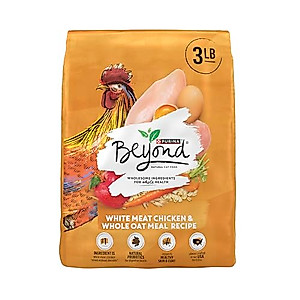 Purina Beyond Natural Dry Cat Food Wholesome Ingredients for Whole Health White Meat Chicken and Whole Oat Meal Recipe - 3 lb. Bag