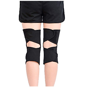 PURFUN Cold Weather Thermal Thicken Cashmere Knee Braces Warmer Dad Grandfather Adjustable Compression Warm Wool Kneepads Leg Warmer Sleeves Knee Support for Ski Volleyball Tennis Hunting