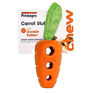 Petstages Carrot Stuffer Treat-Dispensing Interactive Dog Toy