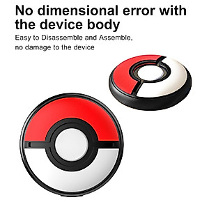 Protective Case for Pokémon GO Plus + 2023, Waterproof Silicone Protective Case with Wrist Strap, Black