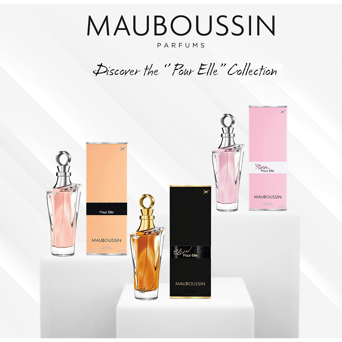 Mauboussin - Rose Pour Elle 100ml (3.3 Fl Oz) - Eau de Parfum for Women - Floral, Fruity & Fresh Scents