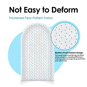 Mooncat Ear Cleaner Wipes｜Ear Cleansing Finger Wipes for Cats ｜Ear Wipes for Cats｜Dog Grooming Supplies｜Reduces Dirt and Cleans Wax Buildup｜Pet Ear Wash Wipes｜— 40 Finger Wipes