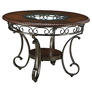 Signature Design by Ashley Glambrey Dining Room Table, Brown & Glambrey Counter Height Bar Stool, Brown