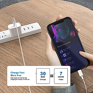 CREHAO iPhone Fast Charger, [MFi Certified] 20W PD USB C Wall Charger Block Plug with 10FT Extra Long Type C to Lightning Fast Charging Data Sync Cable Compatible for iPhone 14 13 12 11 XS XR X 8 iPad